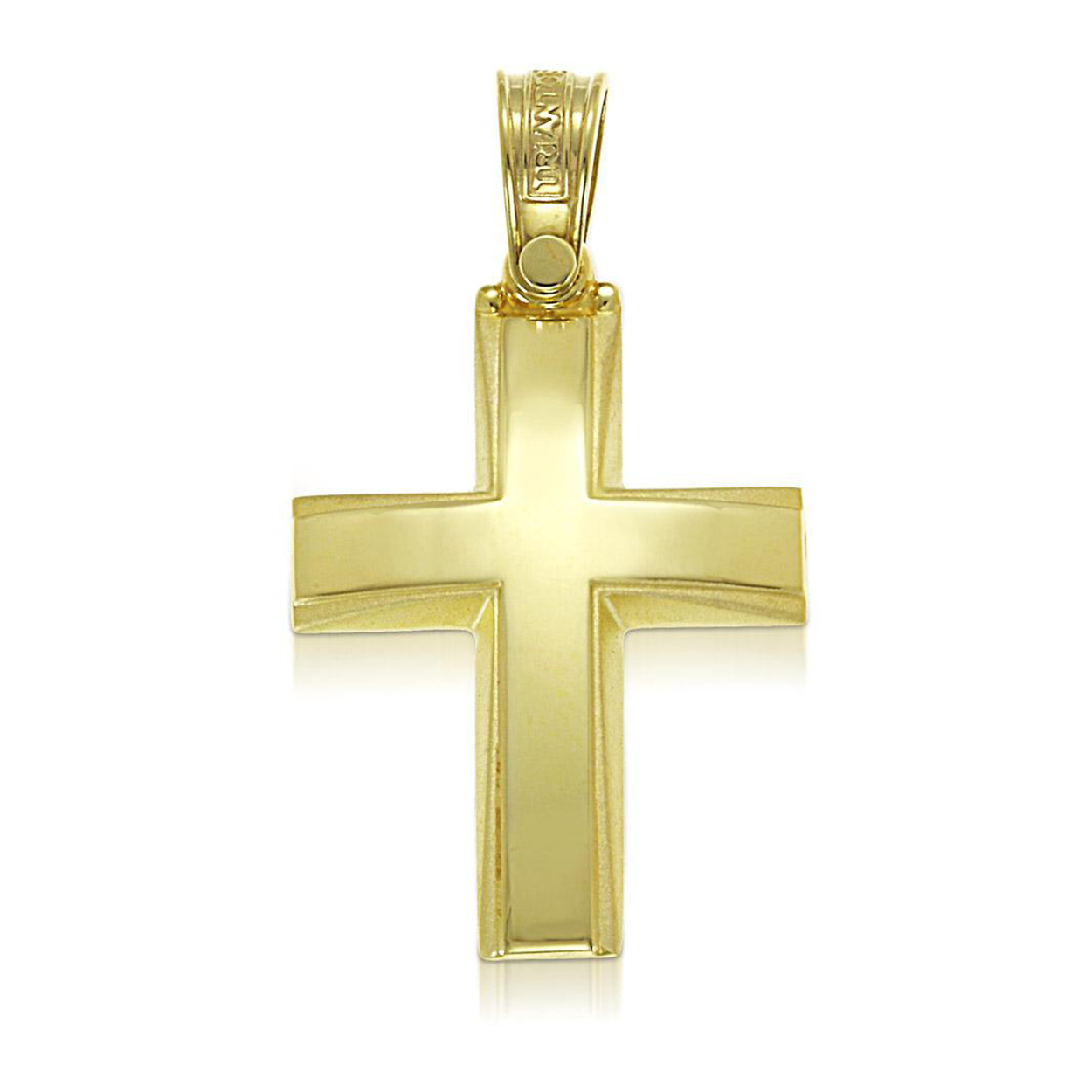 Yellow Gold Cross 14K Religious Pendant – Triantos Crosses - 1971318 ...